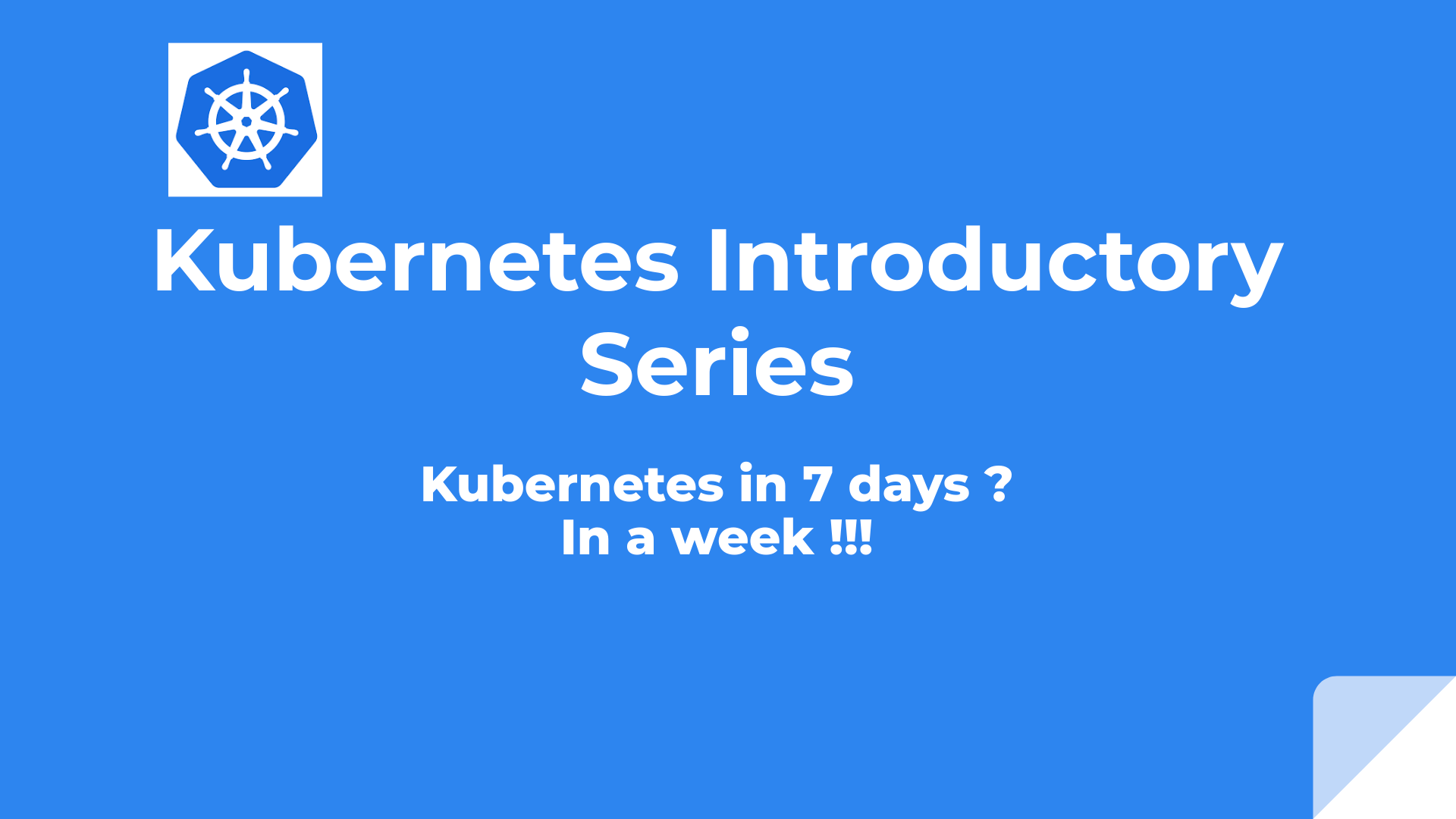 Introduction To Kubernetes My Tech Page